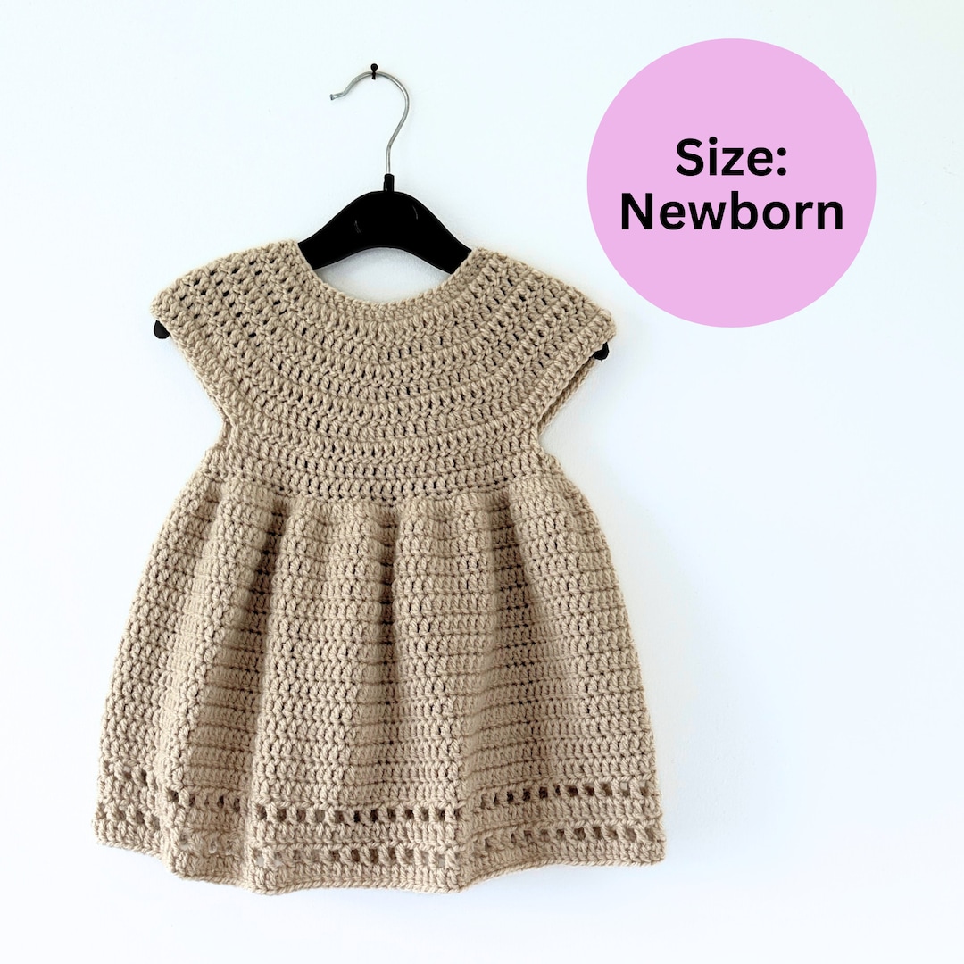 Crochet Baby Dress Pattern, Crochet Newborn Dress Pattern, Crochet ...