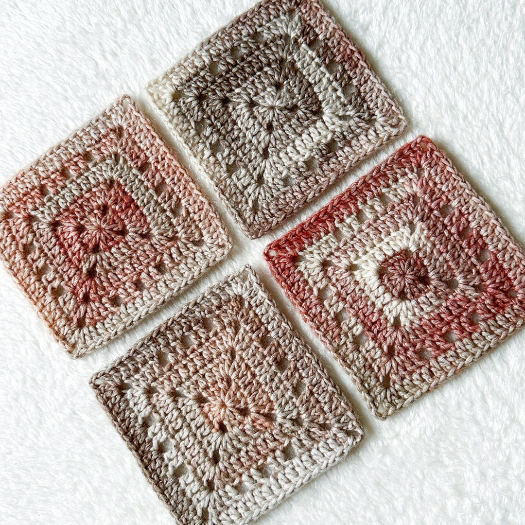Eyelet Granny Square Crochet Pattern: Easy Filet Design (PDF Pattern ...