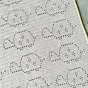 Timmy the Turtle Blanket Pattern, Filet Crochet Turtle Blanket Pattern ...