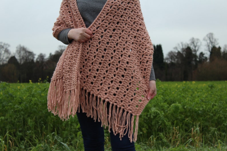 Wildflower Chunky Shawl Crochet Shawl Pattern Crochet - Etsy UK