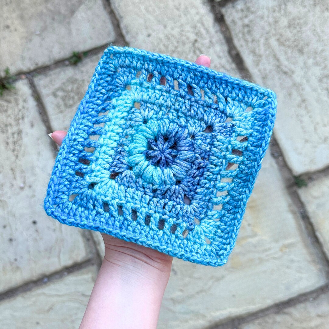 Puff Stitch Granny Square Pattern, Granny Square Pattern, Crochet ...