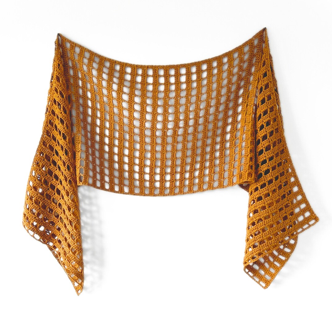 Infatuation Shawl, Crochet Shawl Pattern, Filet Crochet Shawl Pattern ...