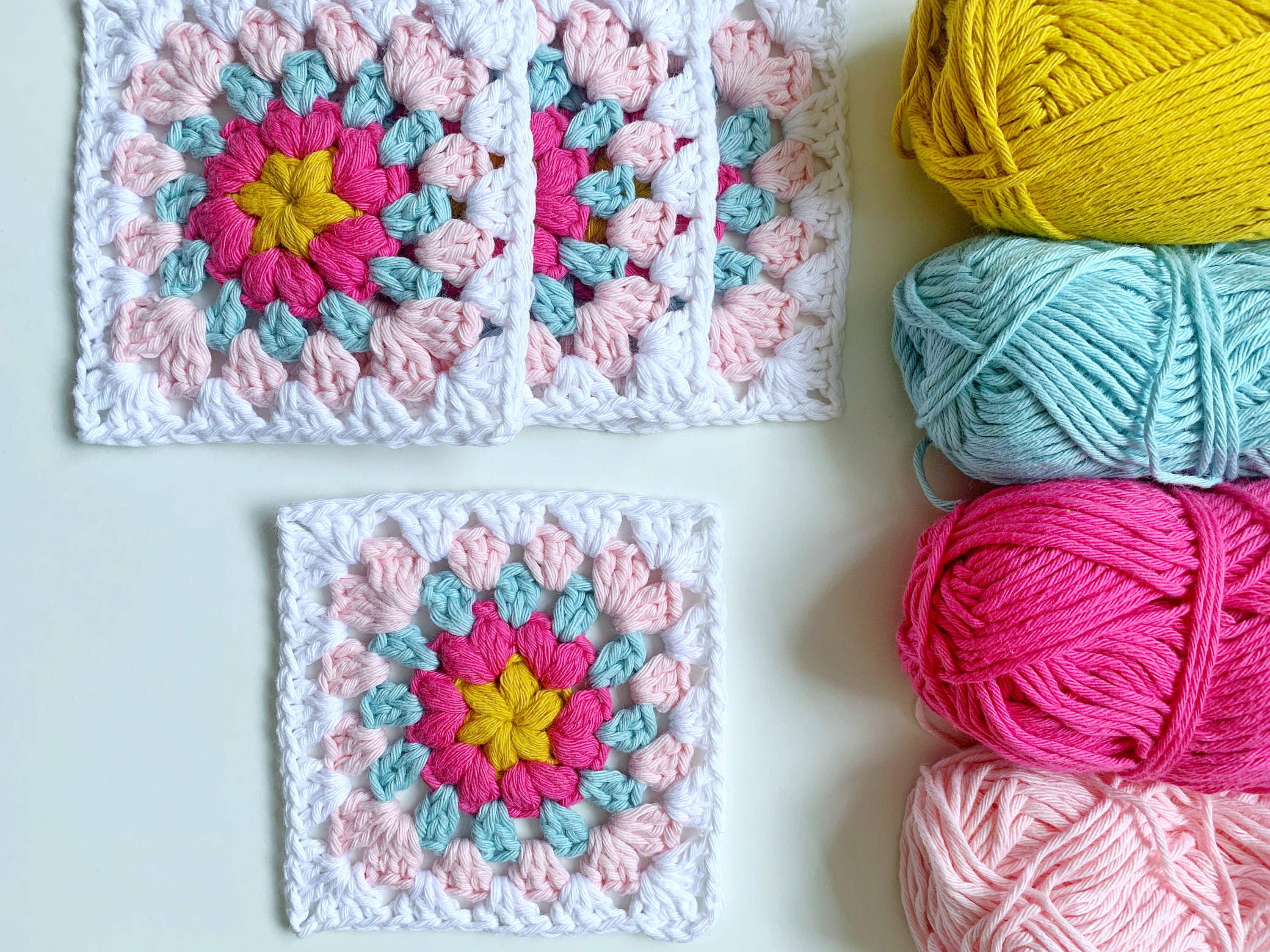 Moonshine Bobble Granny Square Crochet Pattern (PDF Download) - Etsy