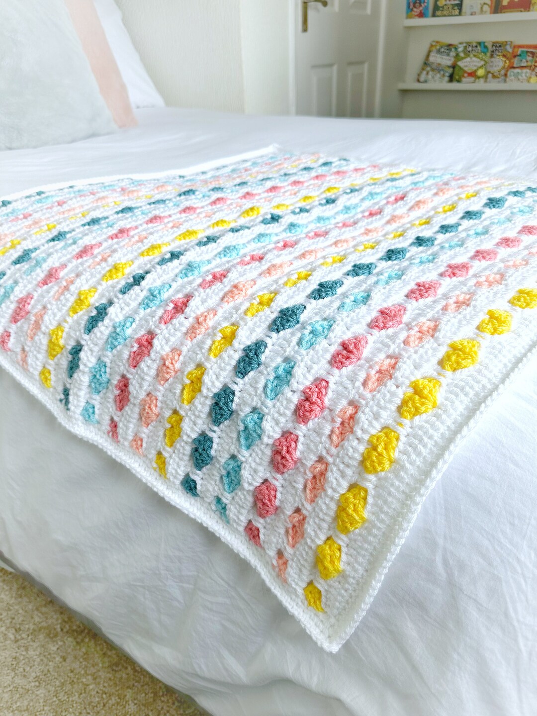 Crochet Baby Blanket Pattern, Crochet Blanket Pattern, Crochet Throw ...