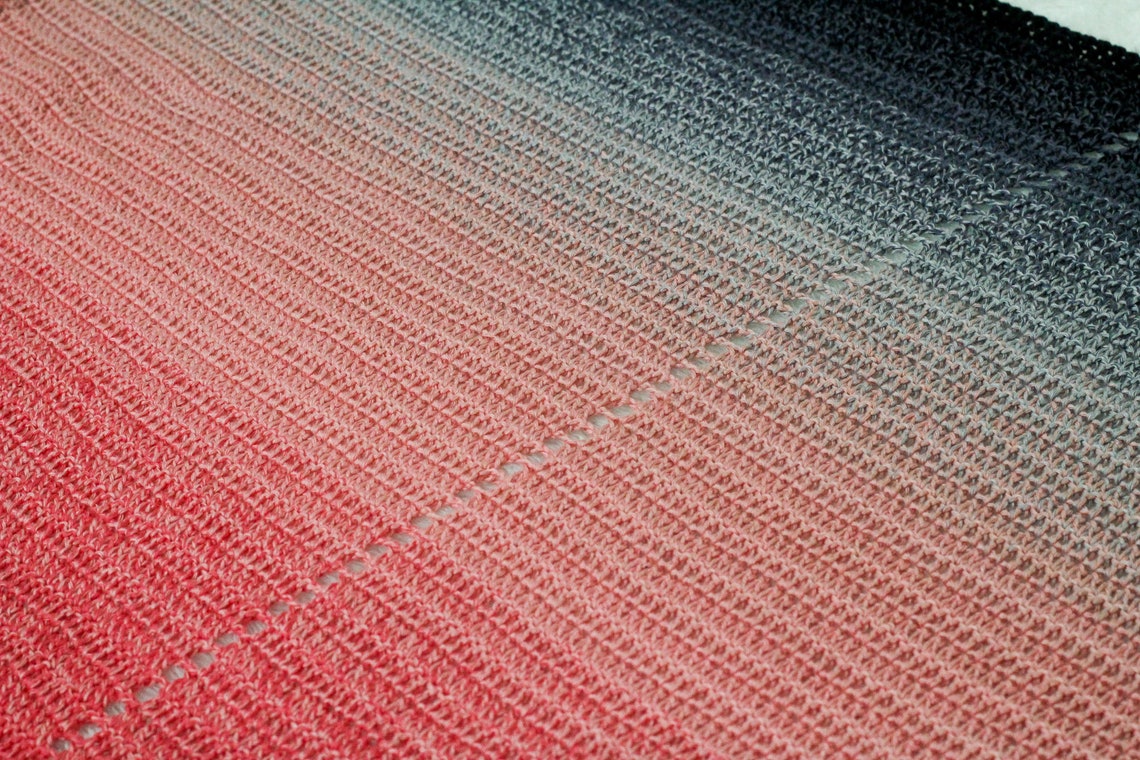 BOTTOM UP SHAWL Crochet Shawl Pattern Triangle Shawl | Etsy