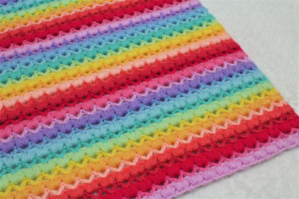 Isabel Blanket, Crochet Blanket Pattern, Crochet Pattern, Crochet Puff ...