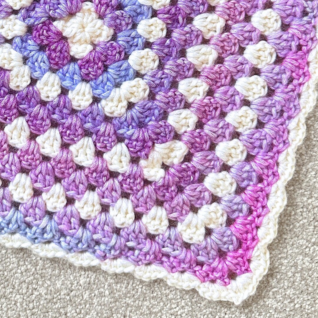 Little Shell Granny Square Baby Blanket Pattern, Granny Square Baby ...