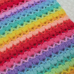 Isabel Blanket, Crochet Blanket Pattern, Crochet Pattern, Crochet Puff ...