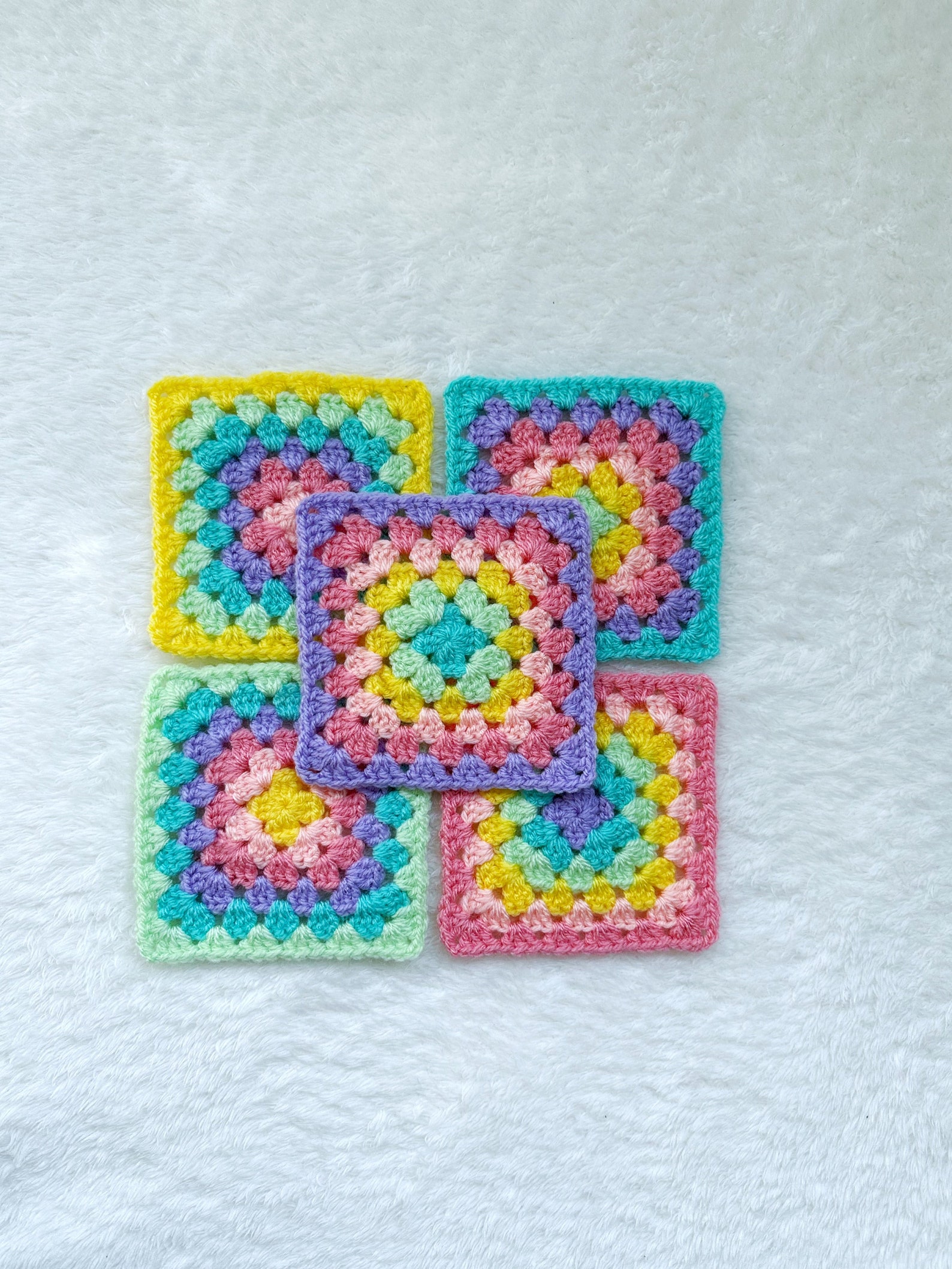 How to Crochet A Granny Square, Crochet Granny Square Pattern, Easy ...