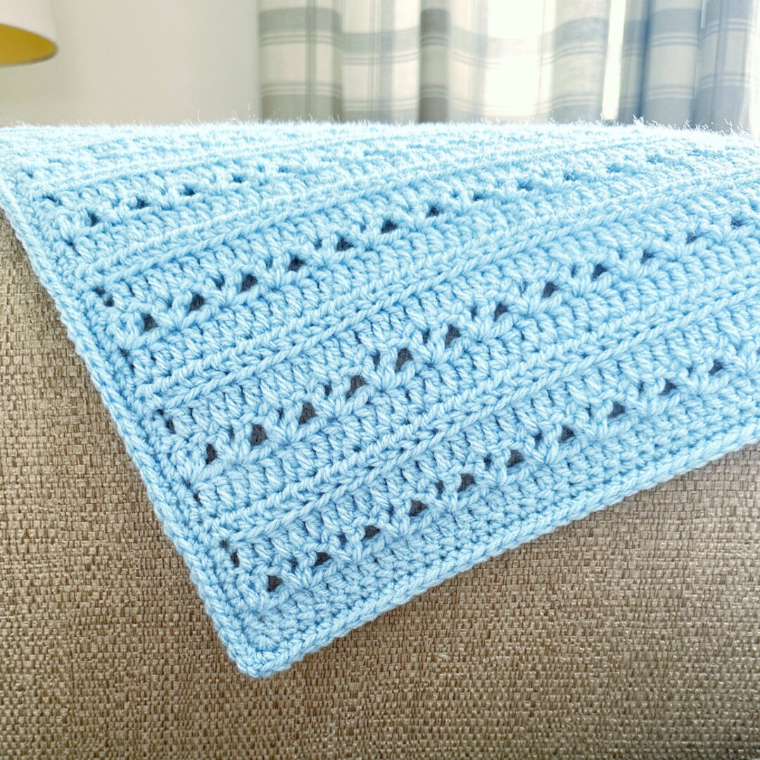 Classic Baby Blanket Pattern, Crochet Blanket Pattern, Crochet Pattern ...