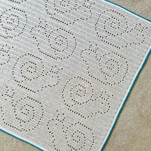 Shelby the Snail Blanket Pattern, Filet Crochet Snail Blanket Pattern ...