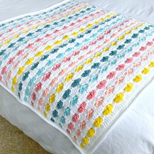Crochet Baby Blanket Pattern, Crochet Blanket Pattern, Crochet Throw ...
