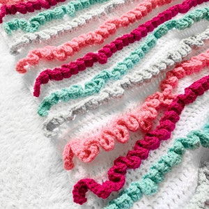 Ruffle Baby Blanket, Crochet Pattern, Crochet Baby Blanket Pattern ...