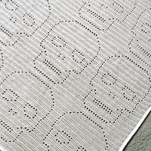 Skull Crochet Blanket Pattern, Filet Crochet Skull Blanket, Filet ...