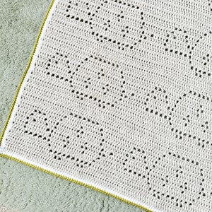 Timmy the Turtle Blanket Pattern, Filet Crochet Turtle Blanket Pattern ...