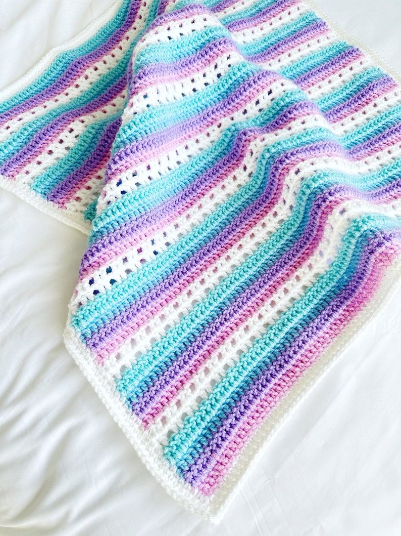 Orla Blanket Pattern, Crochet Baby Blanket Pattern, Filet Crochet ...