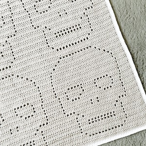 Skull Crochet Blanket Pattern, Filet Crochet Skull Blanket, Filet ...