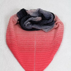 BOTTOM UP SHAWL, Crochet Shawl Pattern, Triangle Shawl Pattern, Crochet ...