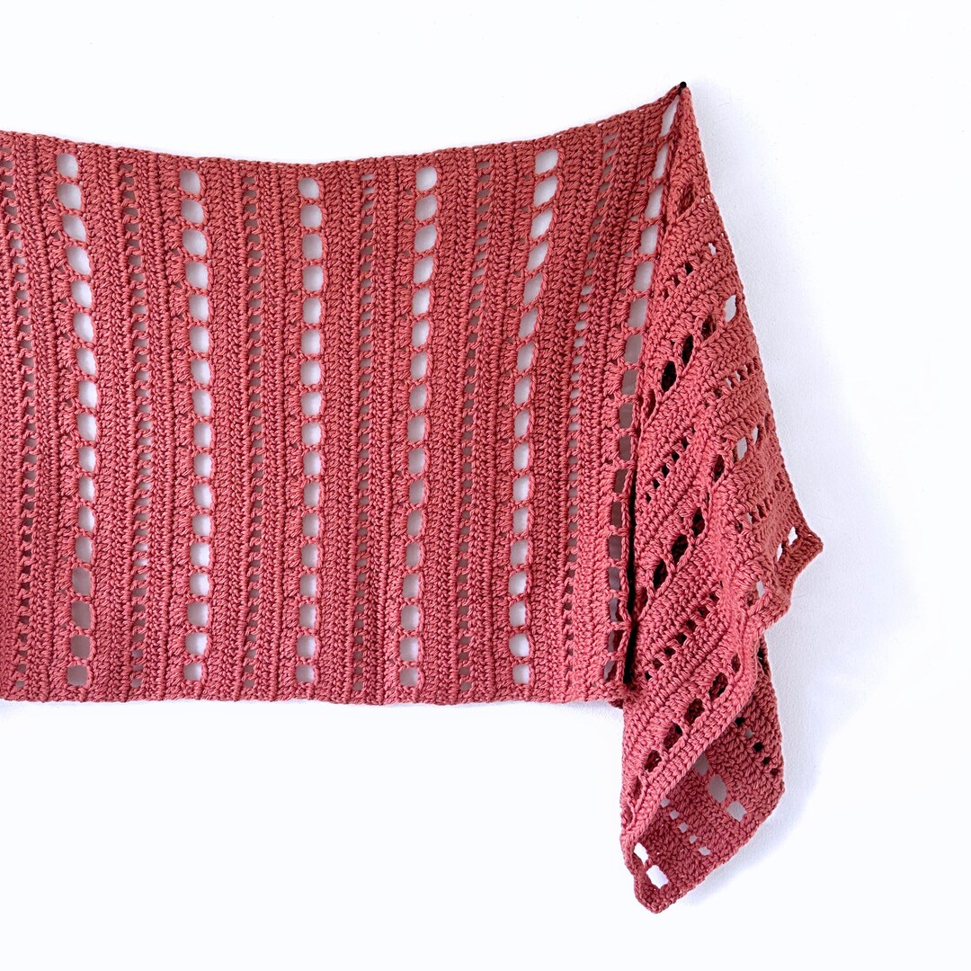 Northwest Shawl, Crochet Shawl Pattern, Crochet Eyelet Shawl Pattern ...