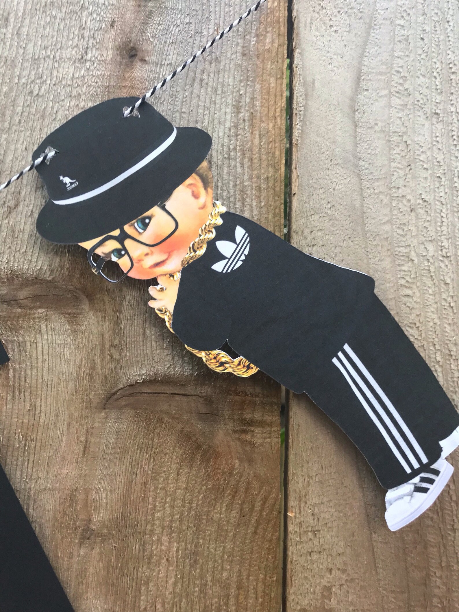 Two Legit 2 Quit Banner, 2nd Birthday Banner, Hip Hop Party Decorations ...