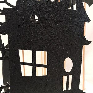 Haunted House Cake Topper Set, Halloween Party Cake Decor, Bat Cake ...