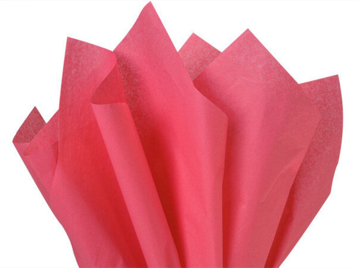 Azalea Pink Tissue Paper Craft Paper recycled Fiber Tissue - Etsy