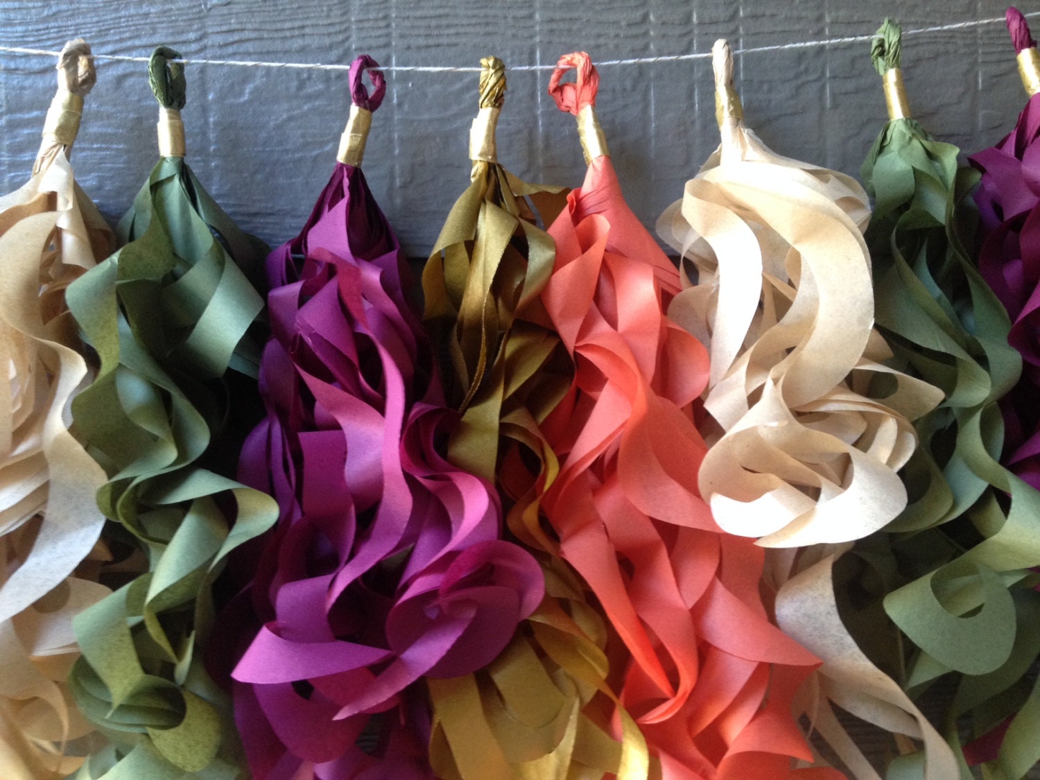 Fall/autumn Tassel Garland-thanksgiving Party Decorations-fall Tassel ...