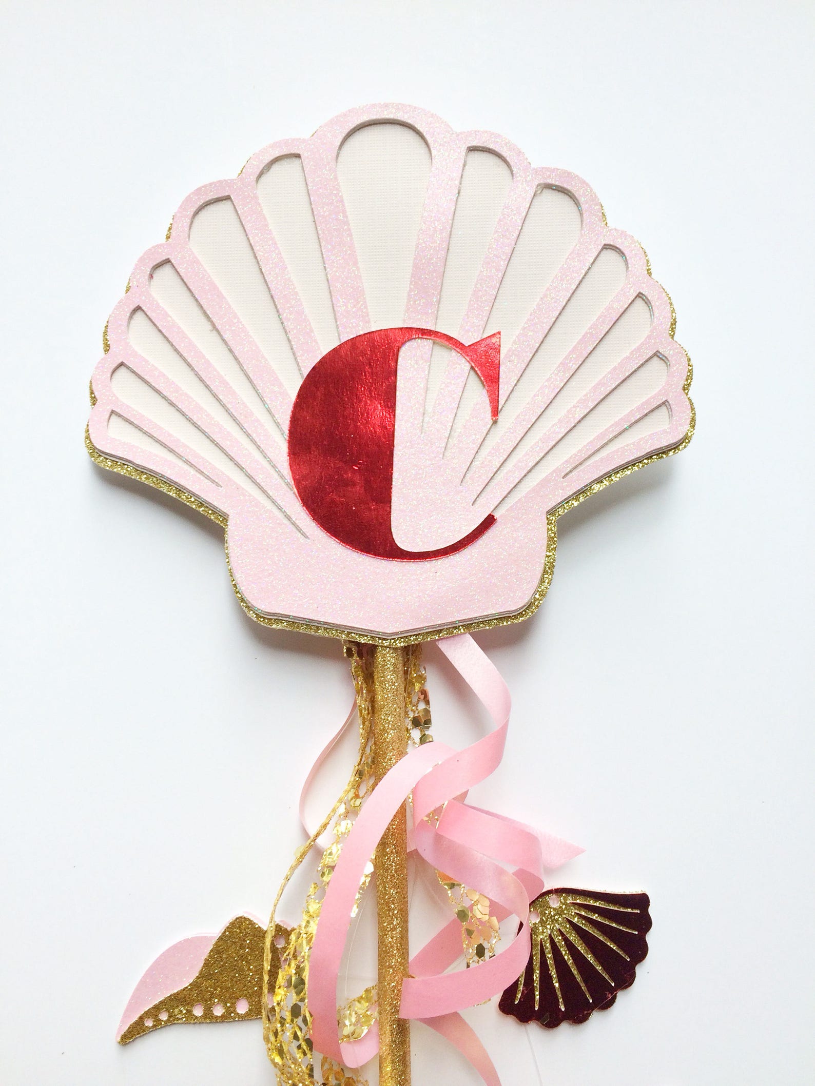 Personalized Seashell Mermaid Wand Mermaid Birthday Party Favors Fairy ...