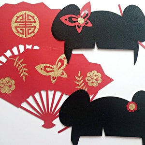 Asian Inspired Photo Booth Props Chinese New Year - Etsy 日本