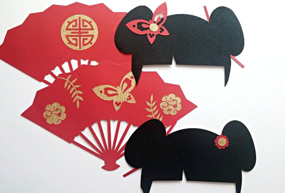 Asian Inspired Photo Booth Props, Chinese New Year, photography props ...