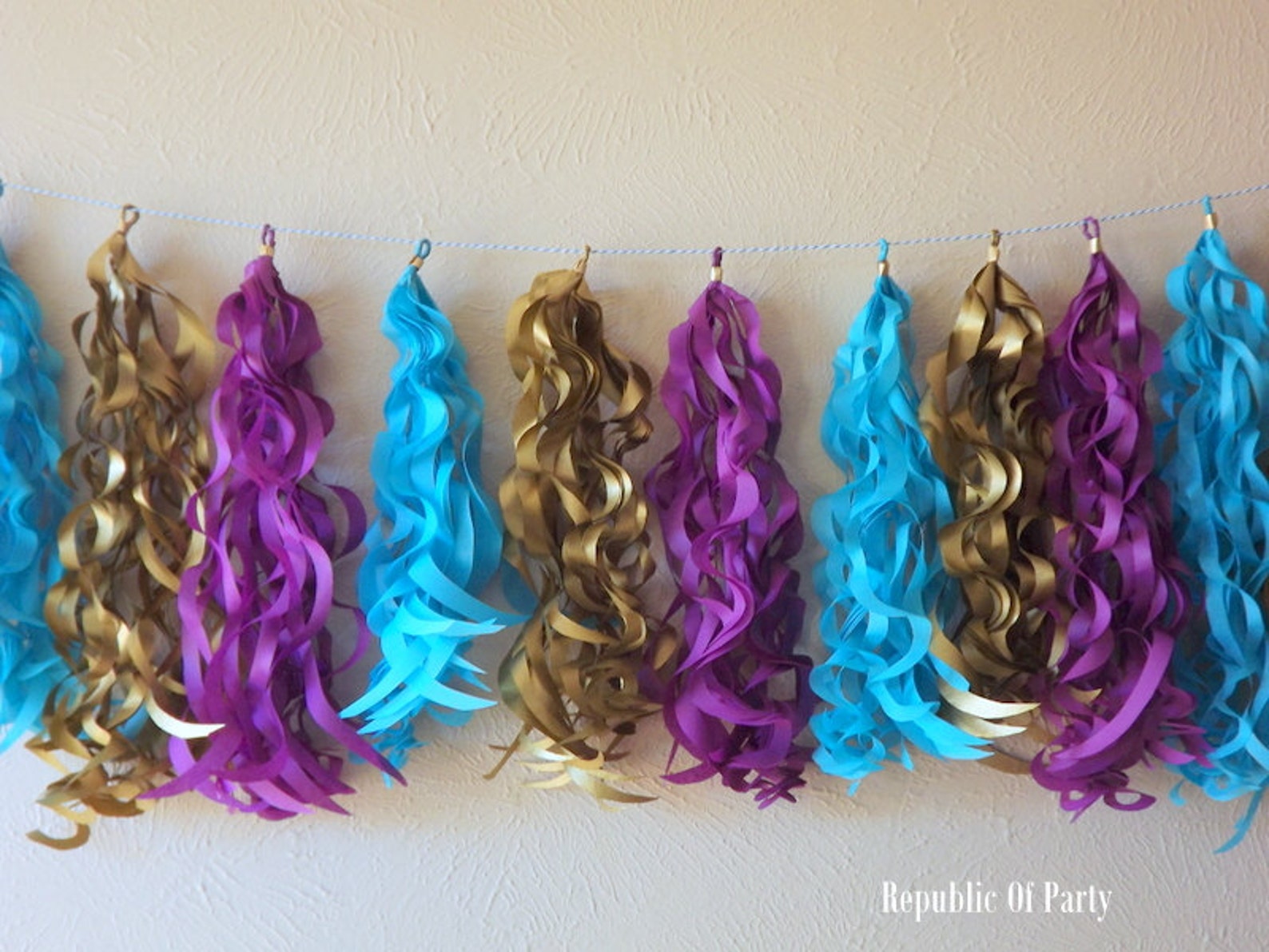 Curly Tassel Garland| Baby Shower Garland|birthday Party Decoration ...