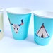 Native American Paper Cups Native Party Tribal Cups Boho - Etsy