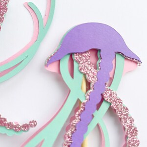 Jellyfish Cupcake Toppers, Mermaid Cupcake Toppers, Jellyfish Cake ...