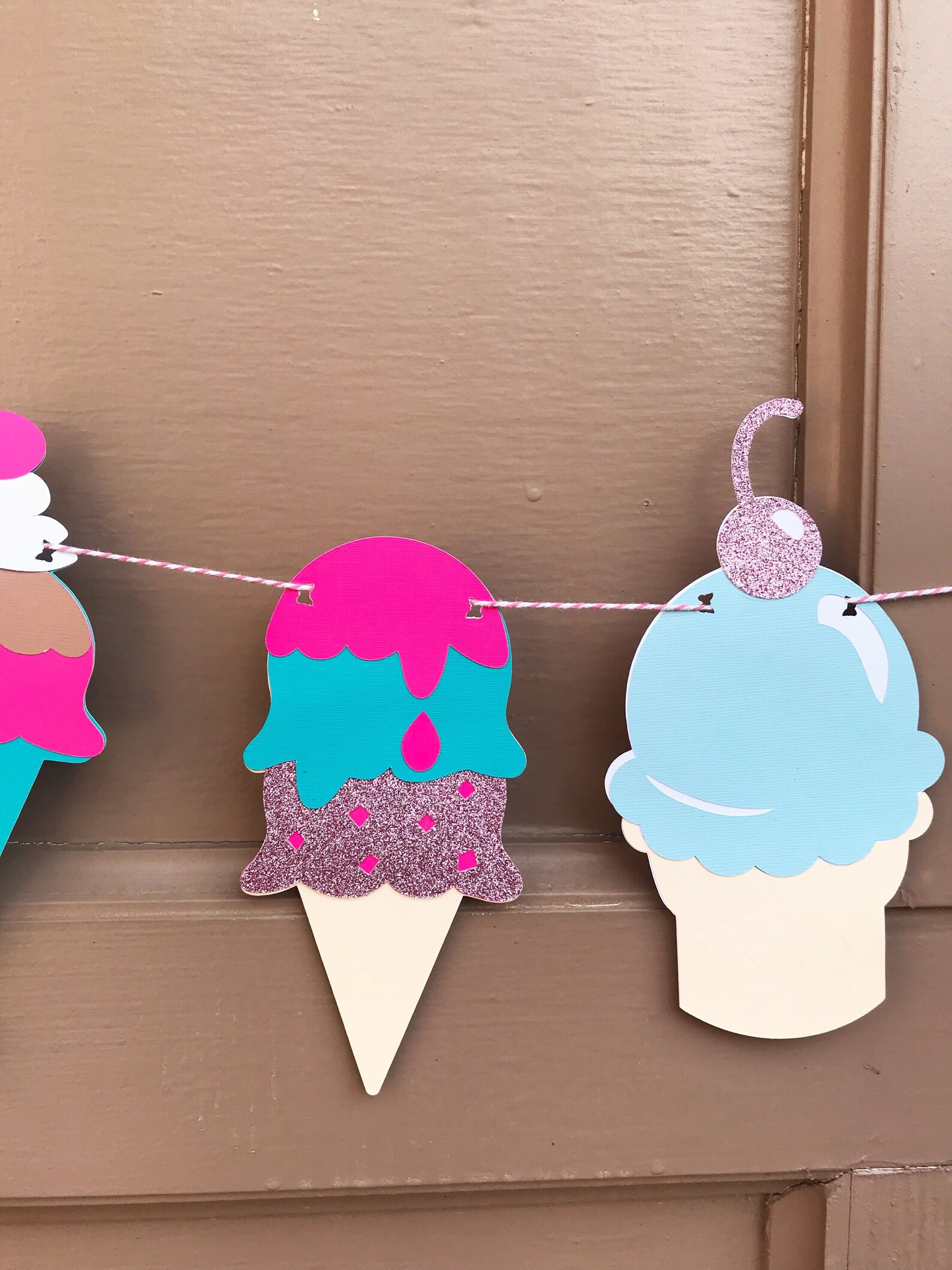 Ice Cream Banner for an Ice Cream Themed Party Ice Cream - Etsy