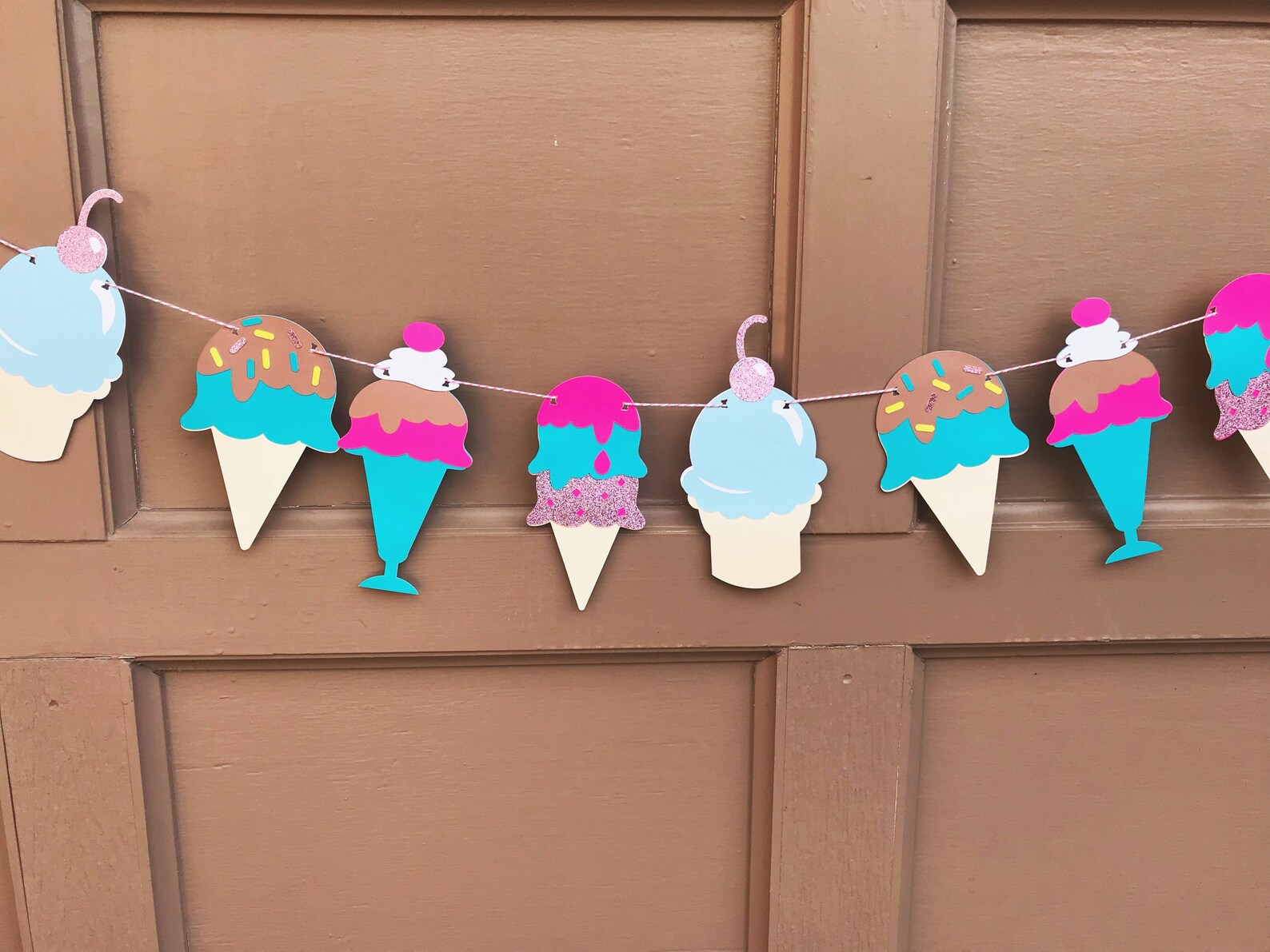 Ice Cream Banner for an Ice Cream Themed Party| Ice Cream Party ...