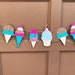 Ice Cream Banner for an Ice Cream Themed Party Ice Cream - Etsy