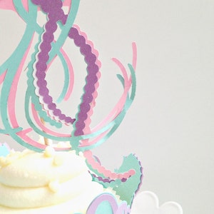 Jellyfish Cupcake Toppers, Mermaid Cupcake Toppers, Jellyfish Cake ...