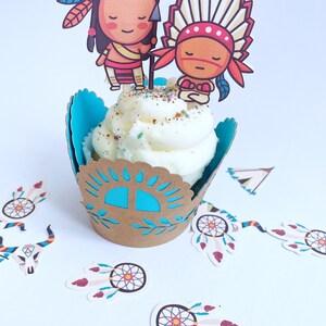 Native American Cupcake Toppers Set, Indigenous People, Cupcake Topper ...