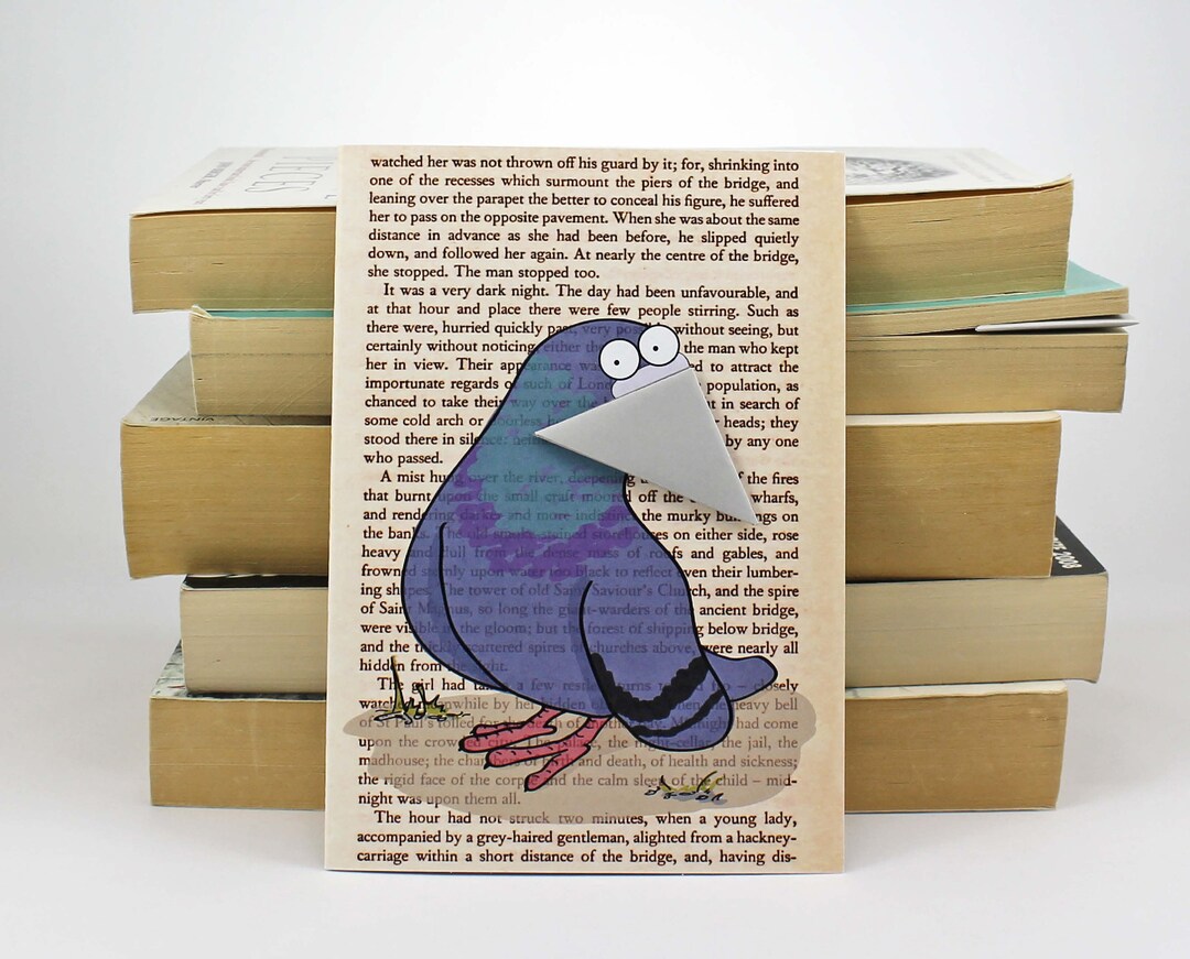 Pigeon Card With Origami Bookmark: Bird Lover Gift - Etsy