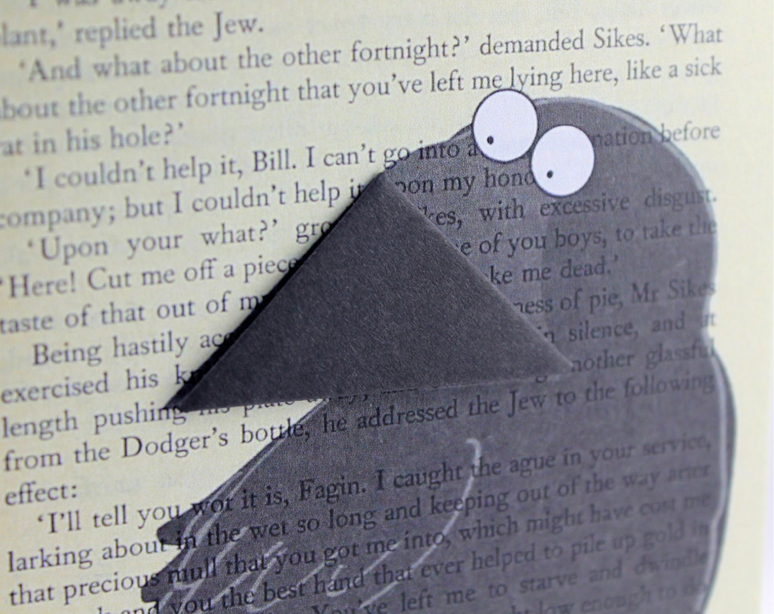 Crow Card With Bookmark Bird Birthday Card Blank Greeting - Etsy UK