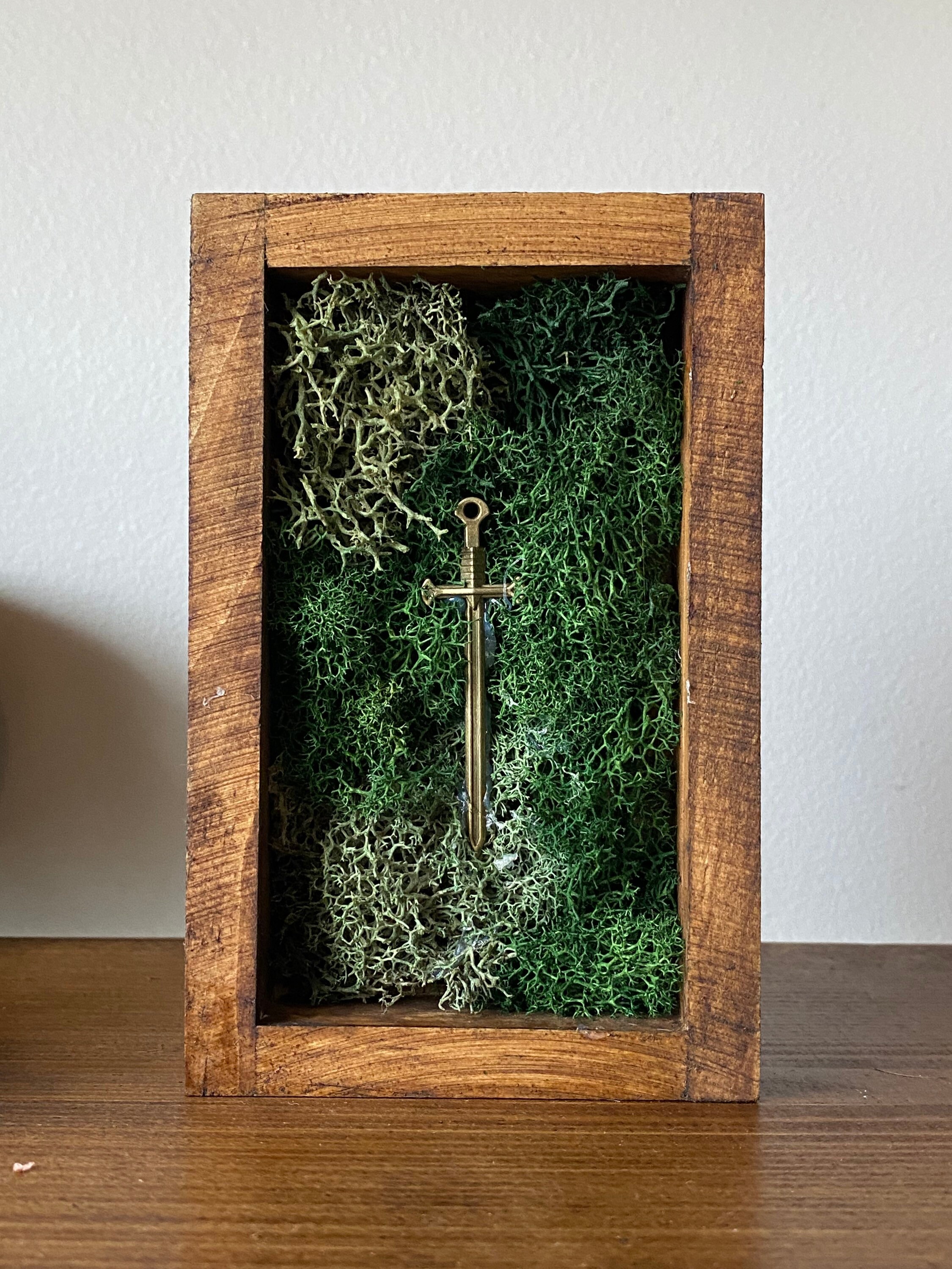 Mossy Ancient Bronze Sword Wall Plaque /medieval Decor/ Dnd Inspired ...