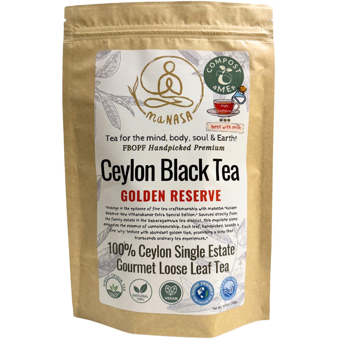 Golden Reserve Ceylon Black Tea | New Vithanakanda FBOPF | All Day Tea ...