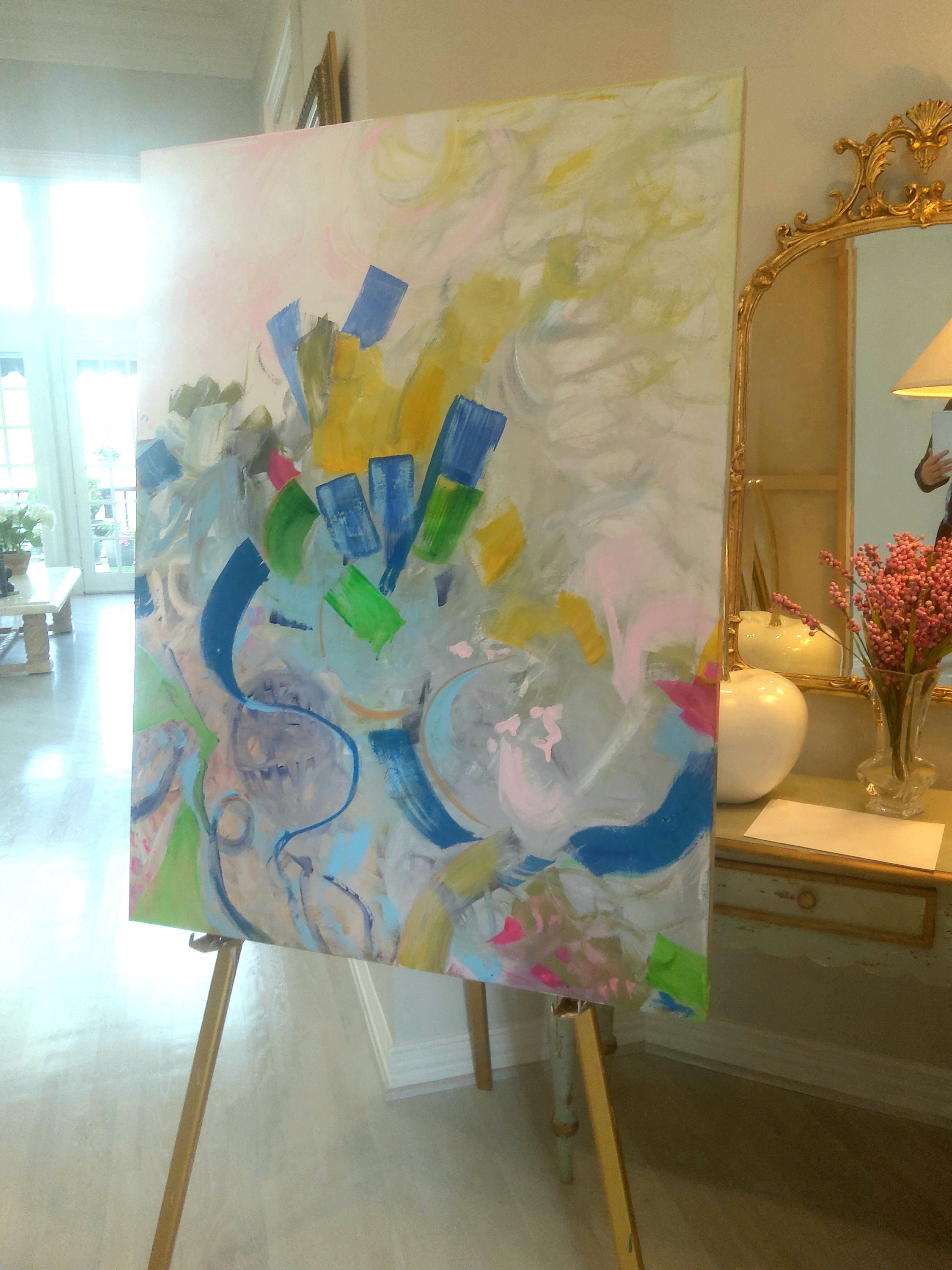 Huge (48" X 36") Original Abstract Paintings by Pamela Qarbaghi - Etsy