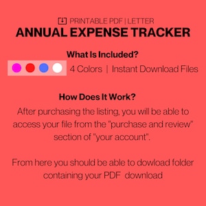 Monthly Expense Tracker Income Tracker Expense Tracker Finance Tracker ...