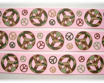 Peace sign ribbon | Etsy