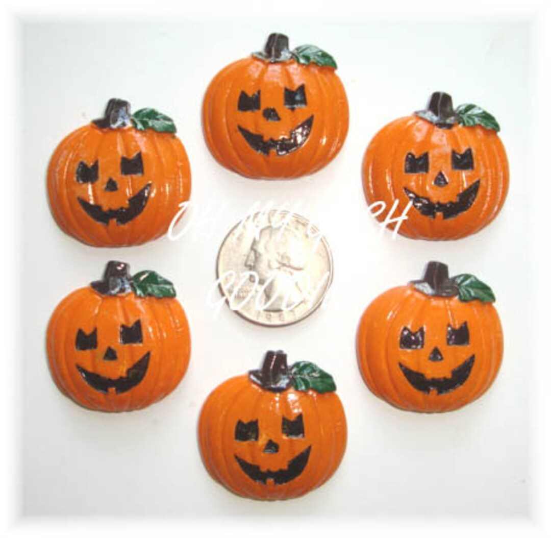 6 Piece or 50 Piece Bulk Lot Sale Set GIGGLE PUMPKIN RESINS - Oh My ...