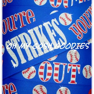 THREE STRIKES You're OUT Glitter Baseball Softball - Etsy