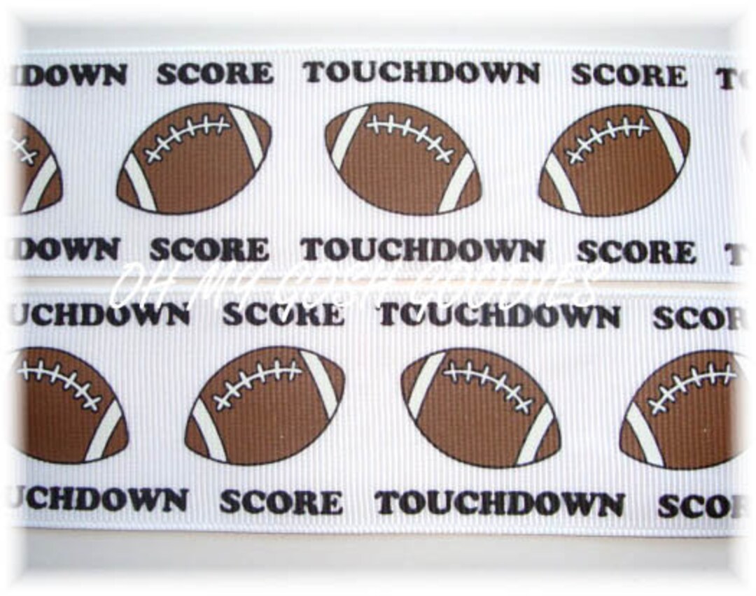 5 Yard or 25 Yard Roll Sale - FAB FOOTBALL CHEER Team Grosgrain Ribbon ...