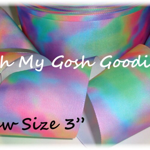 TYE DYE SNOW Cone Grosgrain Cheer Ribbon 1.5 2 | Etsy