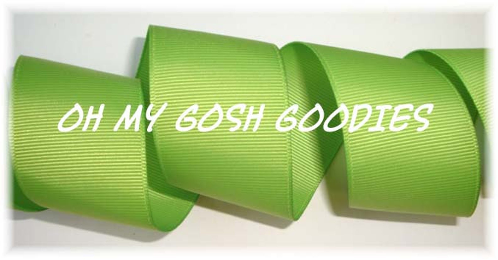SOLID LIME CHEER Grosgrain Ribbon Hairbow Supplies 1.5 | Etsy